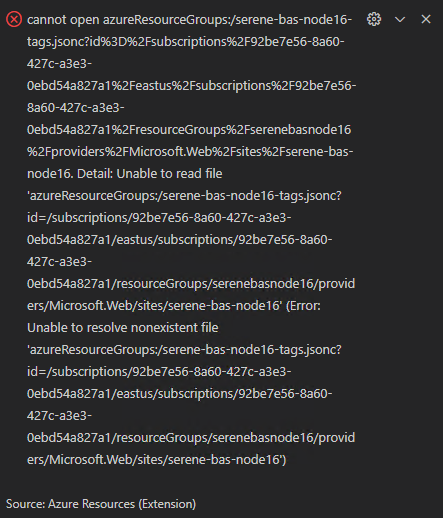 An error occurs when executing "Edit Tags..." action for a Function App · Issue #203 · microsoft ...