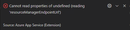 An error occurs when executing "Generate Azure CLI Script" action for a ...