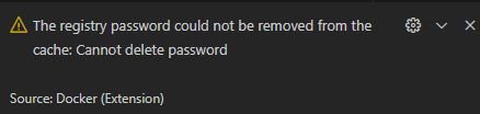 There is a warning after disconnecting the Docker Hub registry · Issue #3515 · microsoft/vscode ...