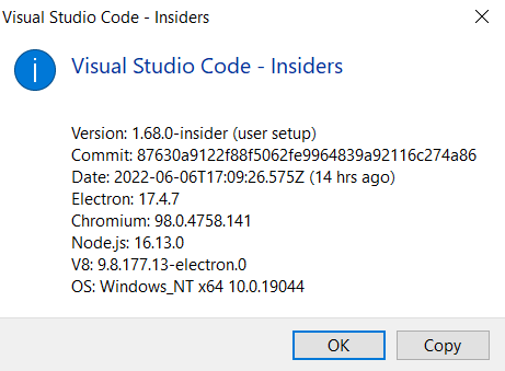 An error occurs when installing the extension from VSIX in VS Code Insiders · Issue #151400 ...
