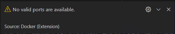 A warning dialog pops up when executing "Open in Browser" action for a running container under a ...