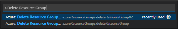 There are 2 "Delete Resource Group" commands in the Command Palette · Issue #470 · microsoft ...