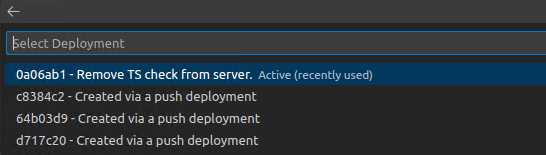An Extra Option Shows When Executing View Commit In Github Command From Command Palette