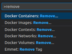 [Suggestion] It would be better to add "Remove..." commands for "Container Group" and "Image ...
