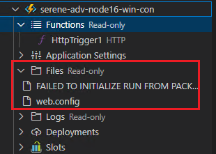 The Files node is not auto refreshed after deploying project to a Windows Function App · Issue ...