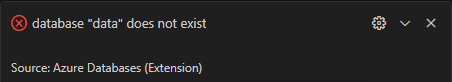 Fail to create a database for PostgreSQL server · Issue #2180 · microsoft/vscode-cosmosdb · GitHub