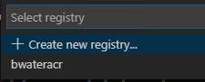 Can't select other registry to push if there is a registry connected in Docker view · Issue ...
