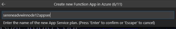 The Default App Service Plan Name Is Truncated With 24 Characters During Function App Creation