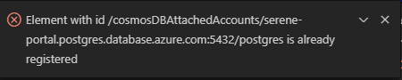 An error "Element with id... is already registered" occurs when expanding the attached ...