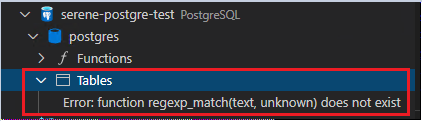 There is an error in PostgreSQL server "Tables" node · Issue #1699 · microsoft/vscode-cosmosdb ...