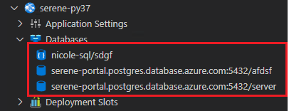 [Suggestion] Keep the connected PostgreSQL database name and SQL database name consistently ...