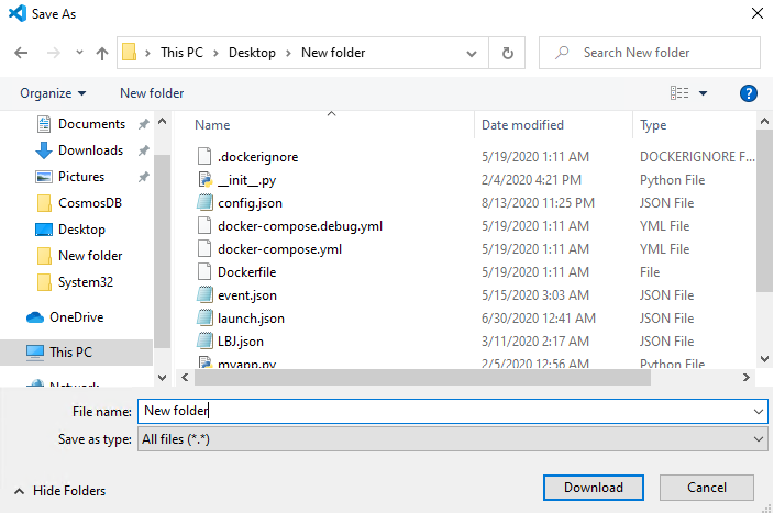 The overwrite dialog doesn't pop up when downloading a folder to the ...