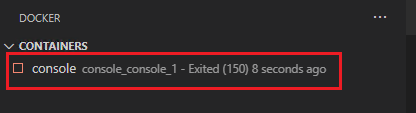 Display a stopped container after composing up a .NET Core Console app · Issue #2351 · microsoft ...