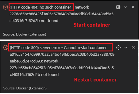 [Suggestion] Keep the error messages consistently when starting and ...