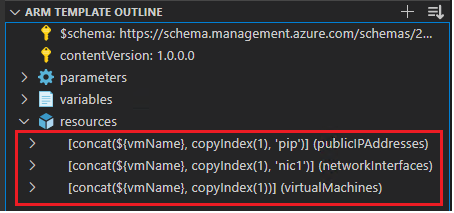 [Codespaces] There is no icon for resource items in the "ARM Template Outline" view · Issue ...