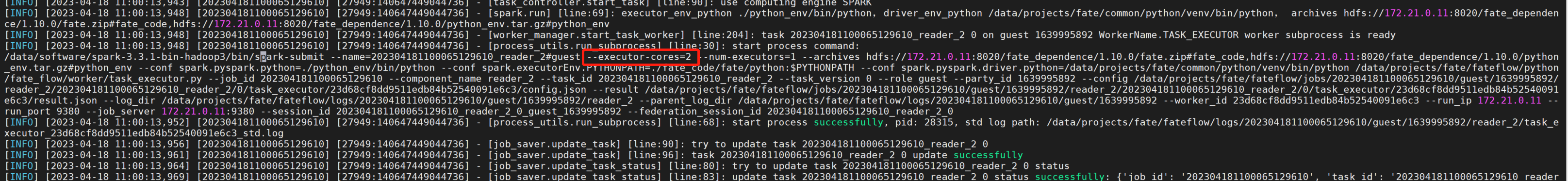 fix spark config in role does not take effect · Issue #424 · FederatedAI/FATE-Flow · GitHub