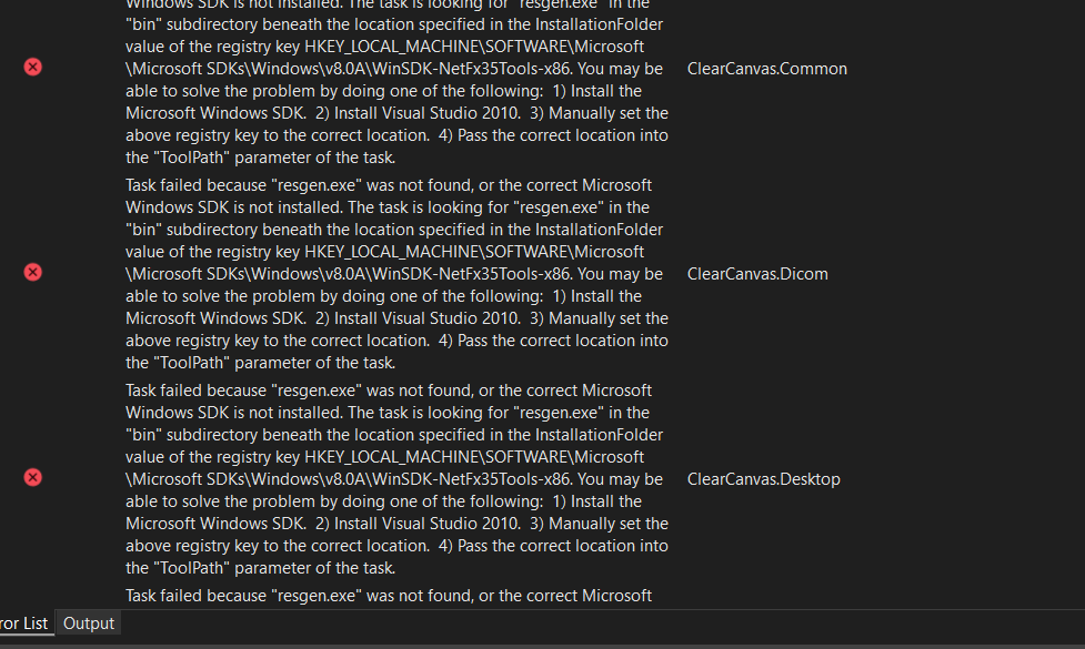 ClearCanvas not running on visual studio 2022. Shows errors about dlls missing · Issue #273 ...