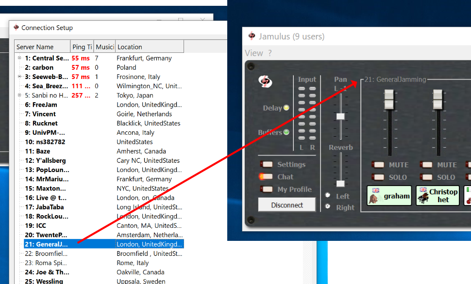 Physical geography vs ping rate in the server list UI · Issue #60 · jamulussoftware/jamulus · GitHub