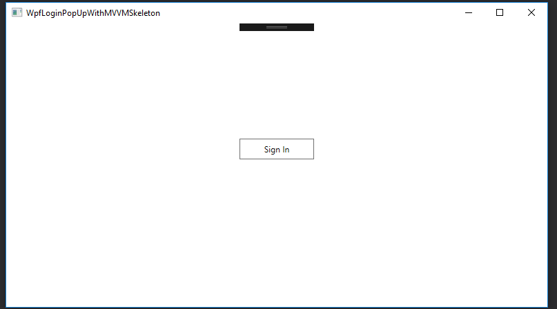 Github Tzurielselasoftware Wpfloginpopupwithmvvmskeleton Wpf Mvvm Project That Show How To