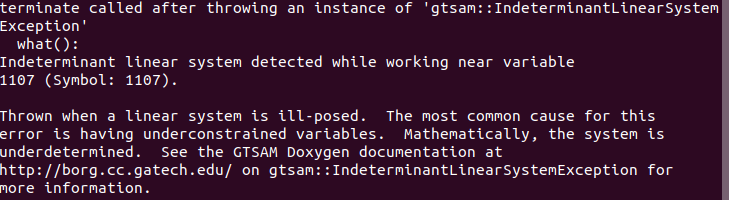 gtsam crashed while detecting a loop · Issue #97 · TixiaoShan/LIO-SAM · GitHub