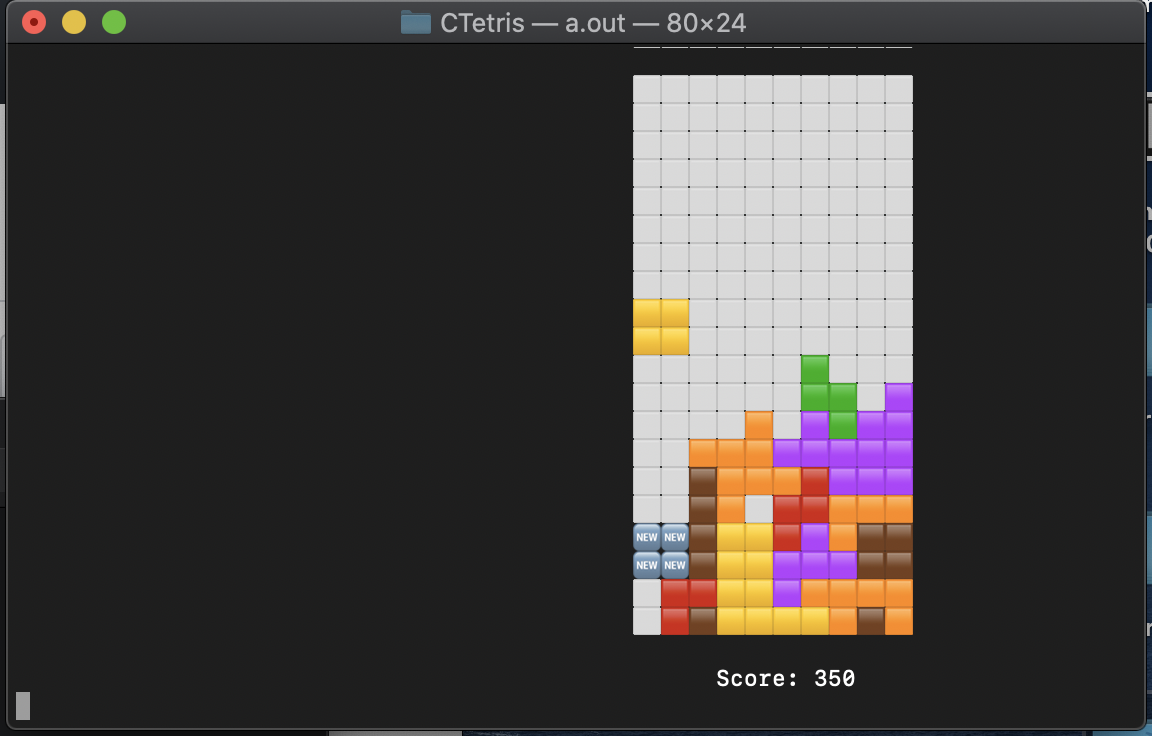 GitHub - mert-arican/CTetris: Tetris Written In C As A Console Game
