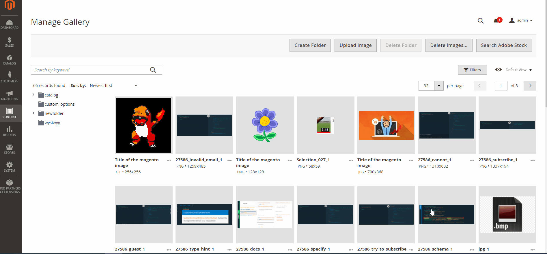 Media Gallery grid is scrolled down when text doesn't pass the validation on Edit Image page ...