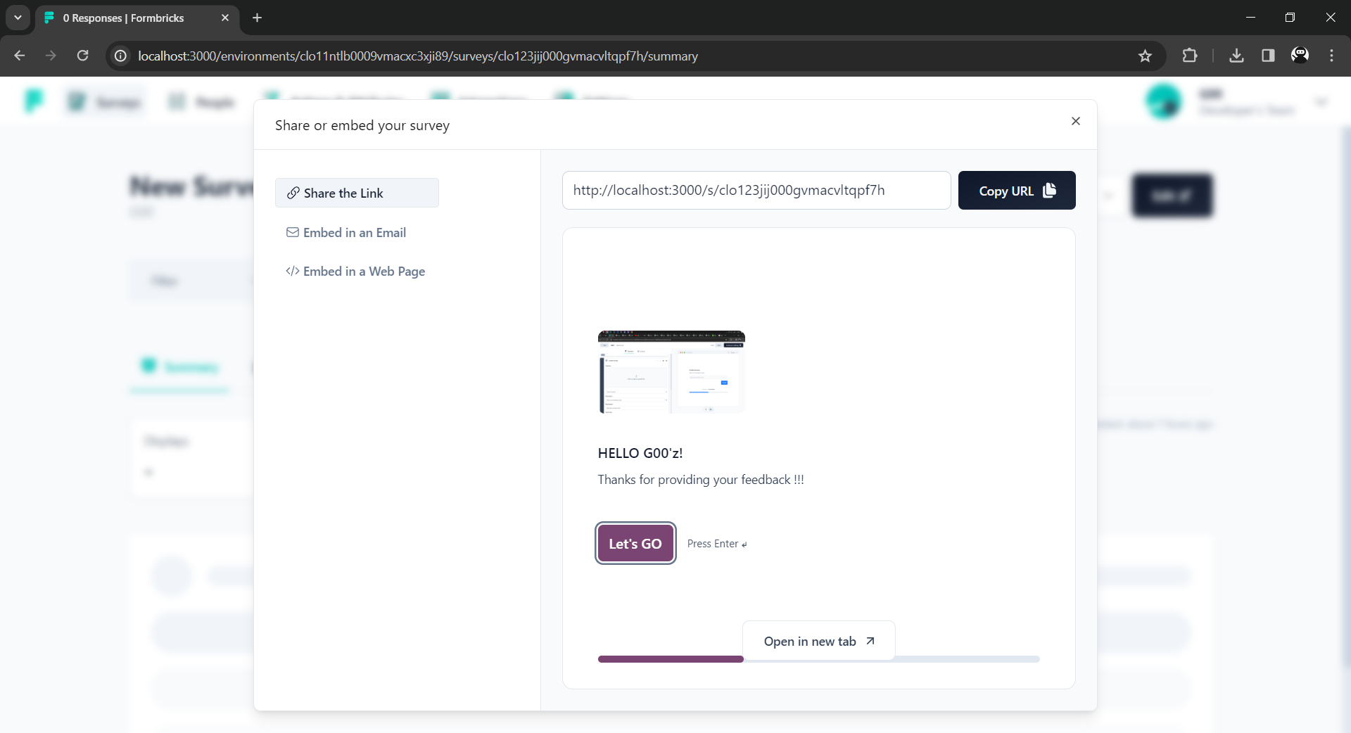 fix: overflowing CodeBlock in "Share or embed your survey" modal by mandharet · Pull Request ...