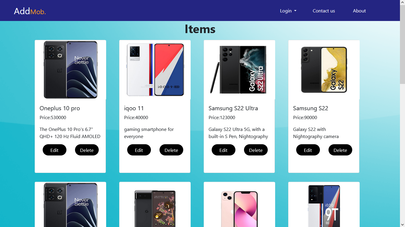 GitHub - yeduraj/ADMOB-ecommerce: AdMOb is An e-commerce site for selling phones.It contains ...