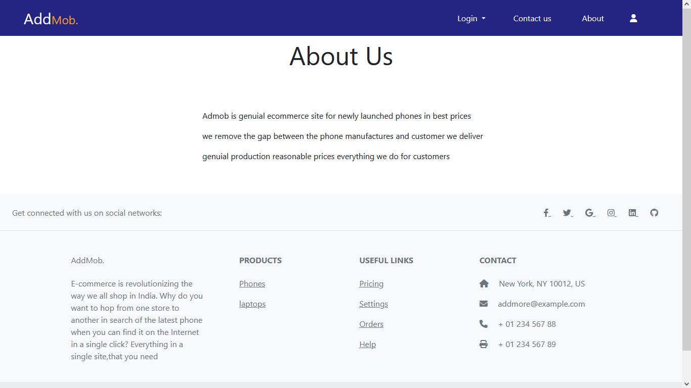 GitHub - yeduraj/ADMOB-ecommerce: AdMOb is An e-commerce site for selling phones.It contains ...