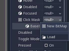 Fix Click Mask "Load" button in UX · Issue #15524 · godotengine/godot · GitHub