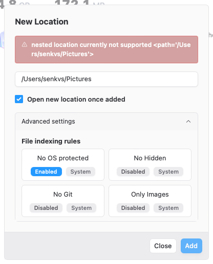 Adding Location Bug 🐞 · Issue 1683 · Spacedriveapp Spacedrive · Github