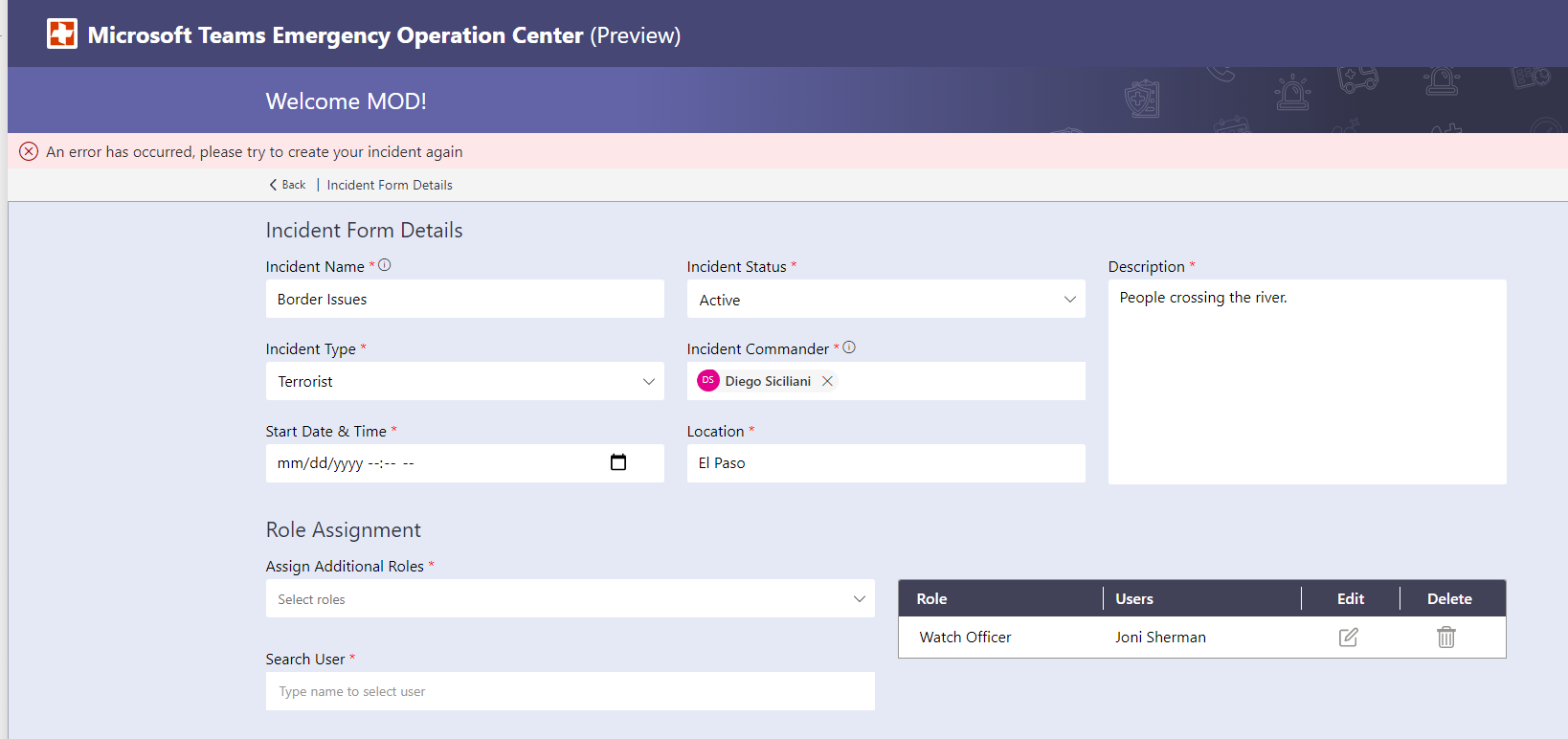 Unable to create new Incident · Issue #16 · OfficeDev/microsoft-teams-emergency-operations ...