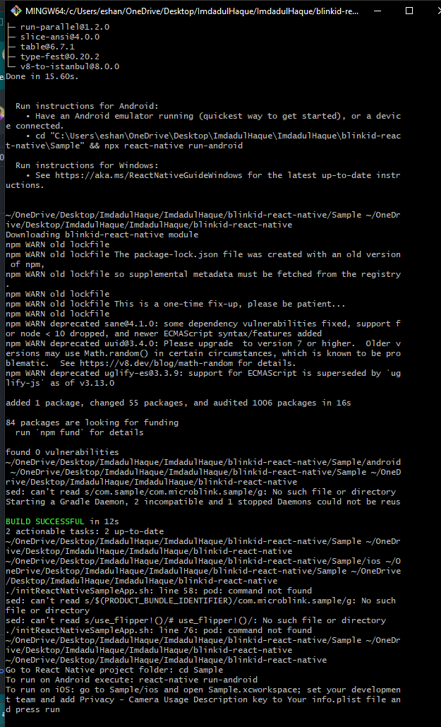 can't read s/com.sample/com.microblink.sample/g: No such file or directory · Issue #185 ...