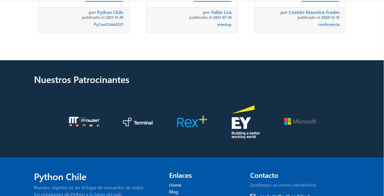 Incluir logos de patrocinantes · Issue #59 · python-chile/pythonchile ...