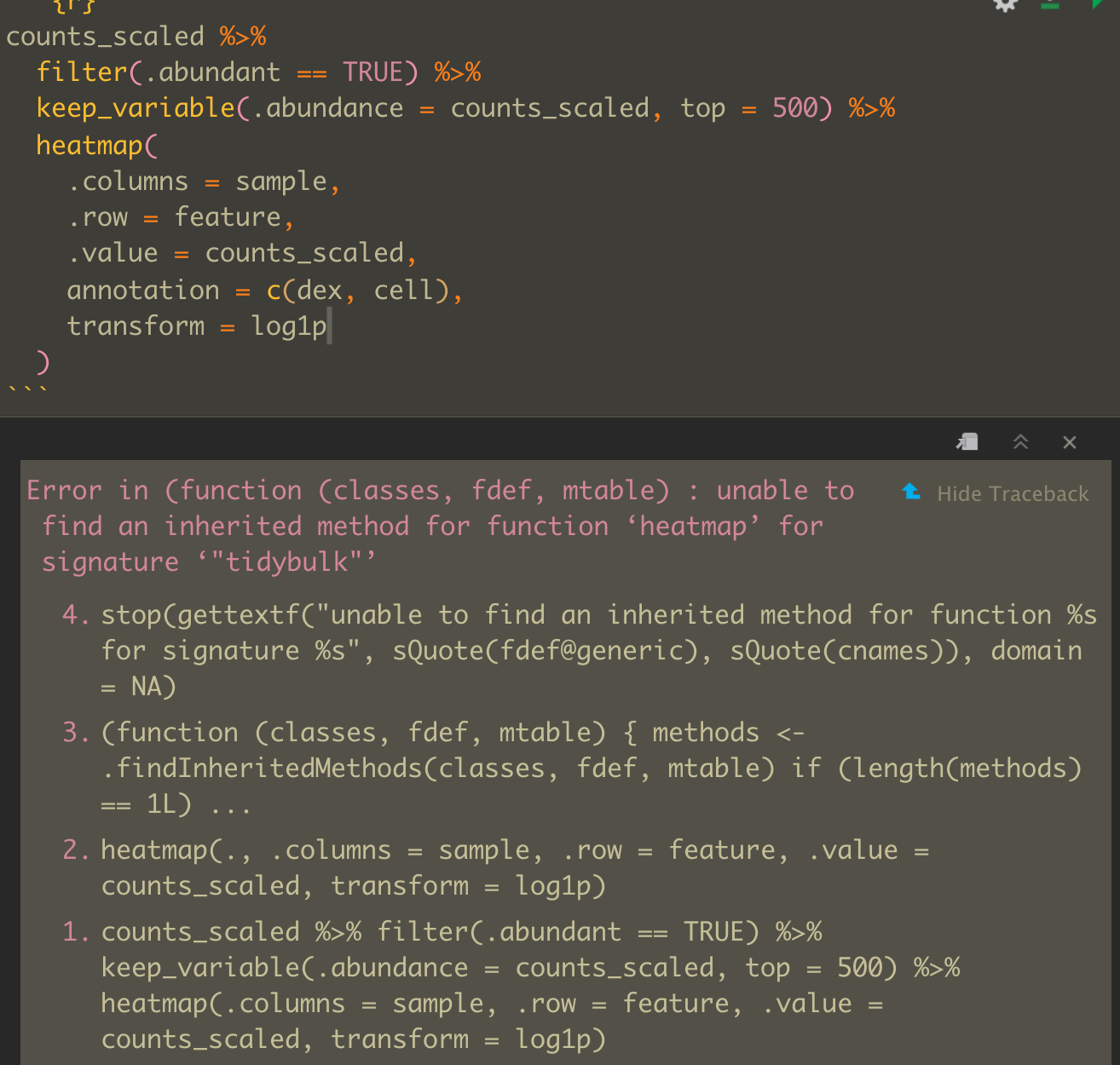 heatmap error message · Issue #76 · stemangiola/tidyHeatmap · GitHub