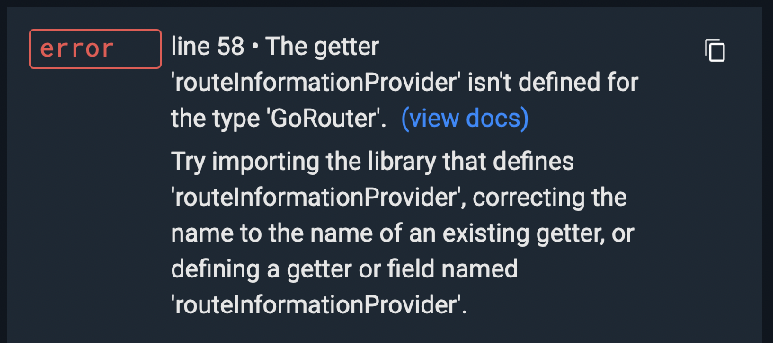 Maybe Go Router Not Up To Date · Issue 2306 · Dart Lang Dart Pad · Github