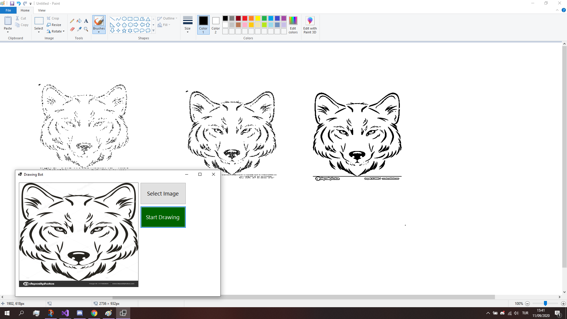 GitHub - sercanbayrambey/Draw-Bot: Draw images with your mouse movements