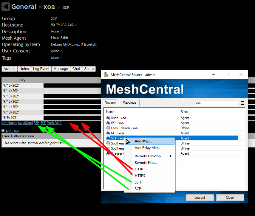 Mesh Router Links missing in List View · Issue #3138 · Ylianst/MeshCentral · GitHub