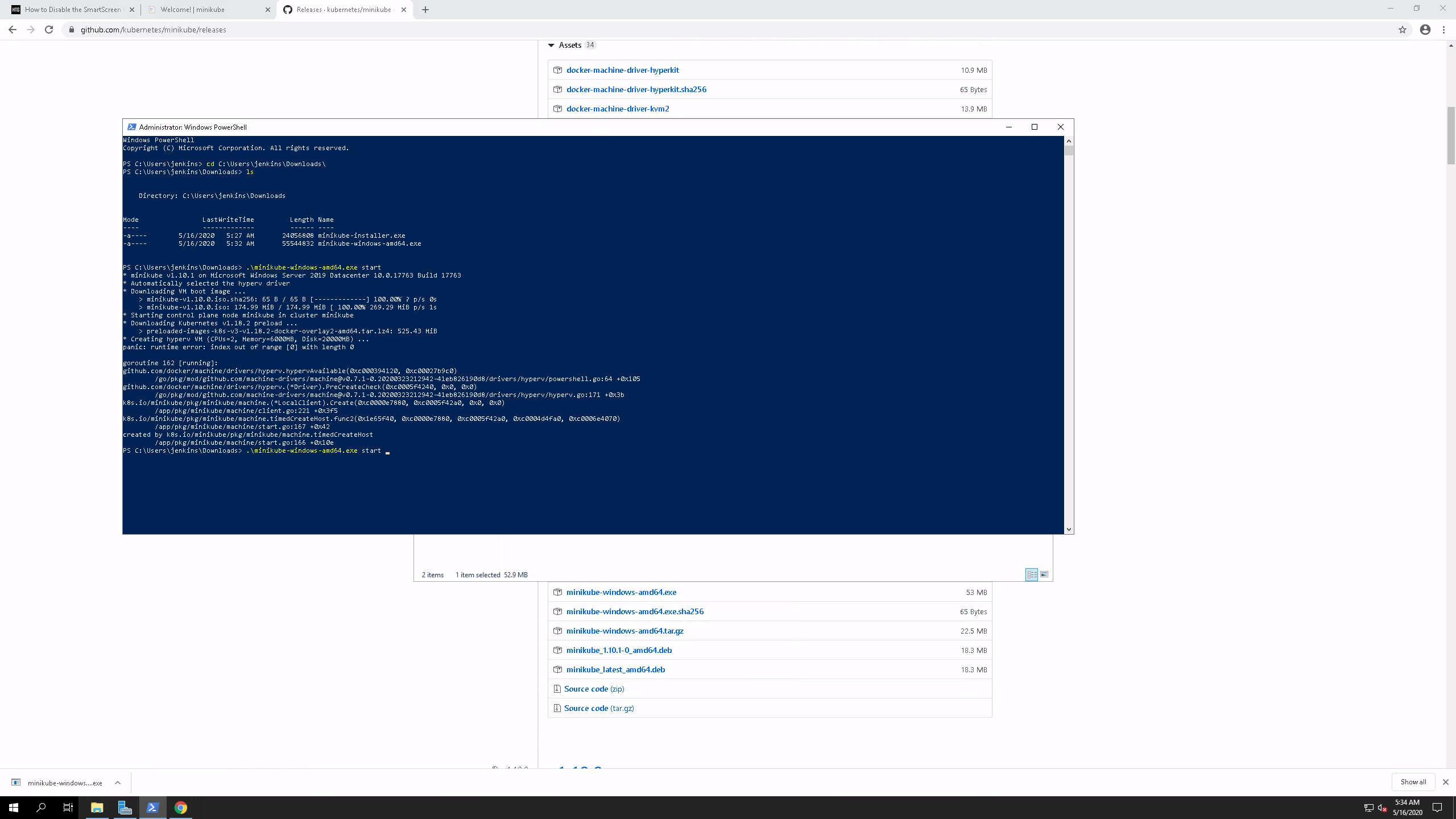 Hyperv Exception Windows Datacenter · Issue 8245 · Kubernetesminikube