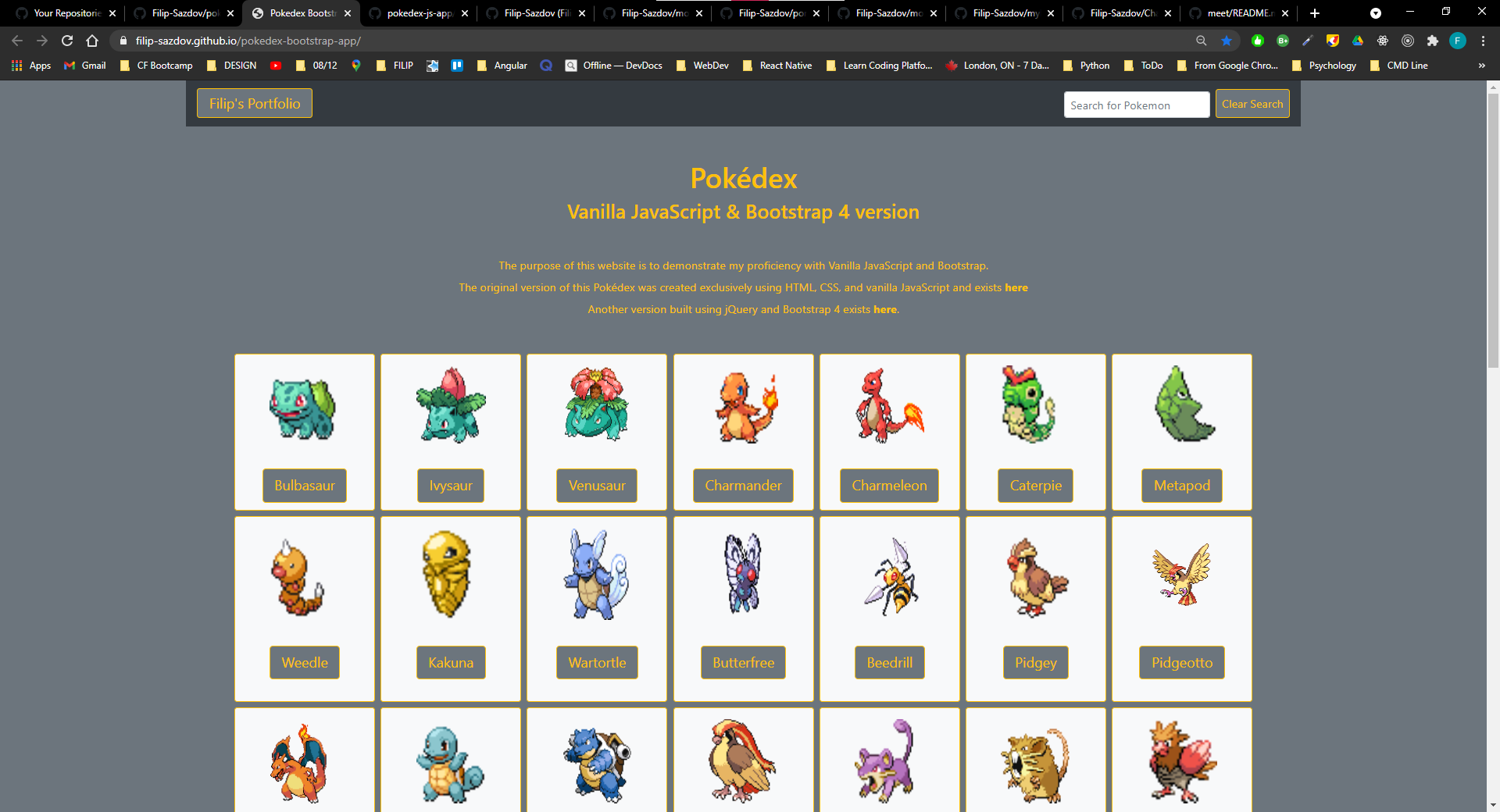 GitHub - Filip-Sazdov/pokedex-bootstrap-app: This is a rework of my ...