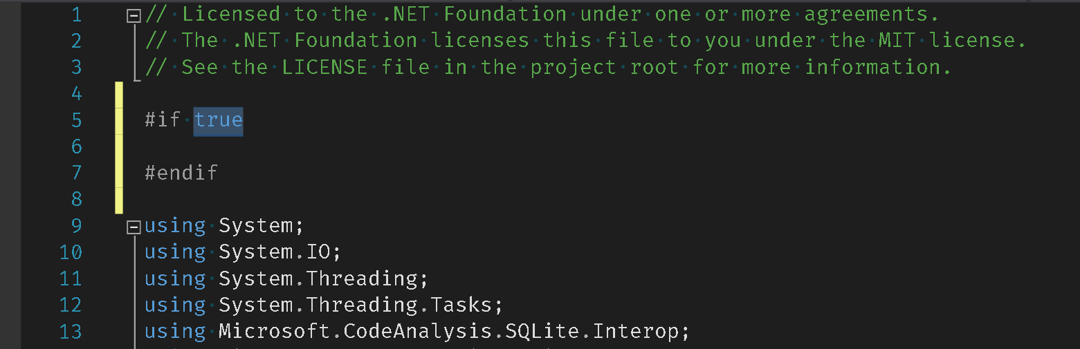 snippet not working before "using" statements · Issue #53917 · dotnet/roslyn · GitHub