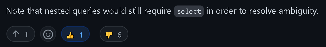 Proposal: Implicit "select" · dotnet csharplang · Discussion #5170 · GitHub