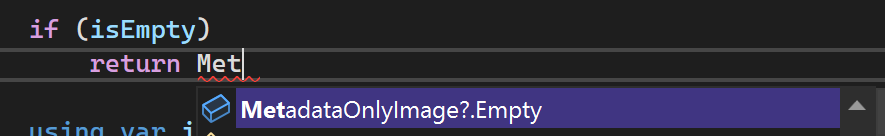 Completion For Static Members Incorrectly References Nullable Static Type · Issue 57636