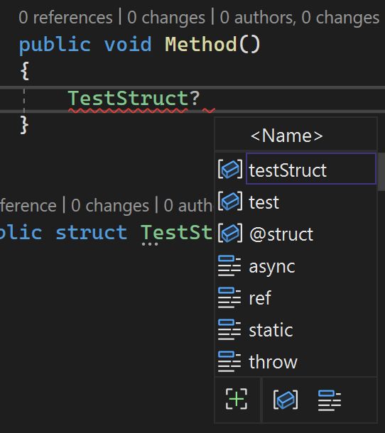 DeclarationNameCompletionProvider should suggest names for nullable types · Issue #37392 ...
