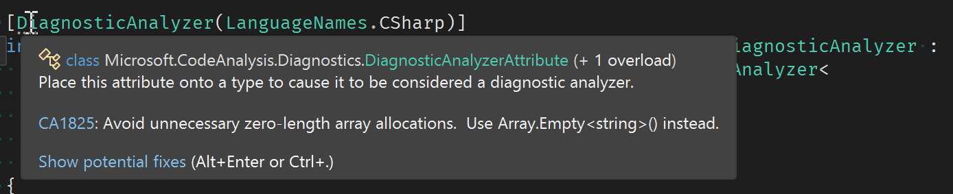 CA1825 too aggressive with attributes. · Issue #6259 · dotnet/roslyn ...
