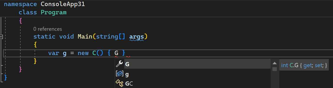 Object Initializer Intellisense Doesnt Work If You Implement Ilist · Issue 21802 · Dotnet 