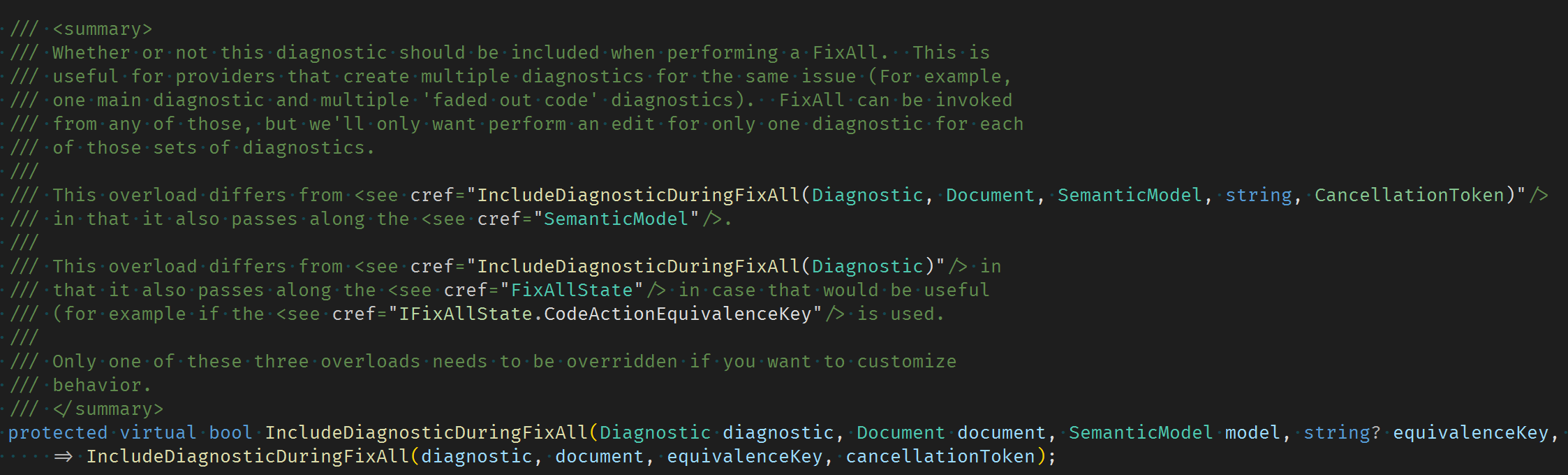 SyntaxEditorBasedFixAllProvider should enforce more consistent filtering patterns. · Issue ...