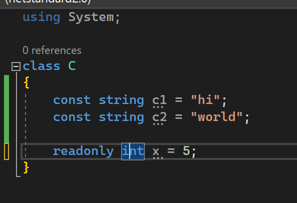 Adding Readonly Modifier Via Quick Fix Deletes Preceding Blank Line · Issue 39404 · Dotnet