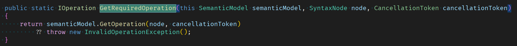 Need GetRequiredOperation helper · Issue #40505 · dotnet/roslyn · GitHub
