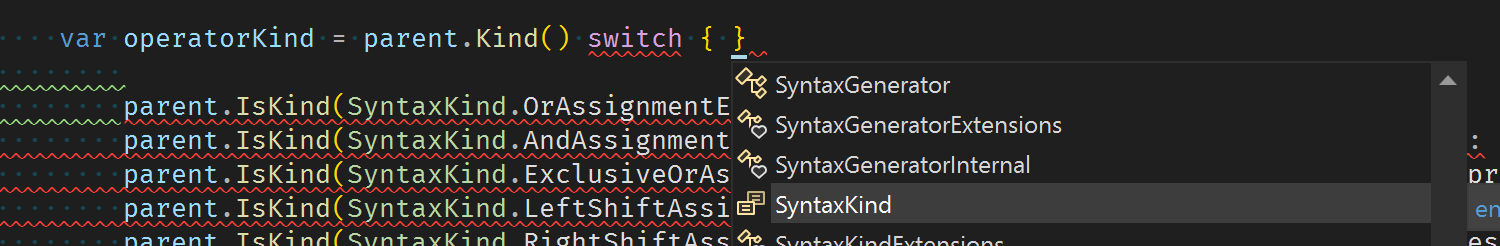 Enum preselection in switch expressions breaks `enter` behavior. · Issue #67005 · dotnet/roslyn ...